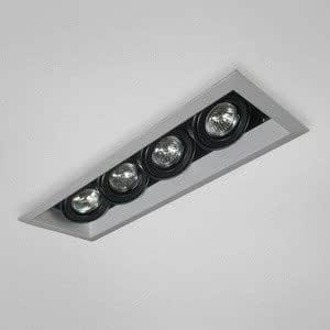 Four Light MR16 Multiple Trim in Black Shade: Platinum - Recessed Light ...