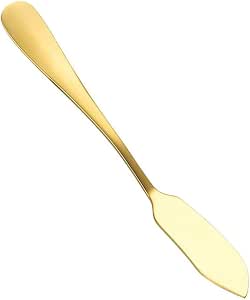 Amazon.com: Stainless Steel Butter Knife Cheese Dessert Jam Spreaders ...