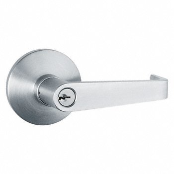 CRL Satin Anodized Keyed Lever Trim for DL950 Series Push-Pad Rim Panic ...
