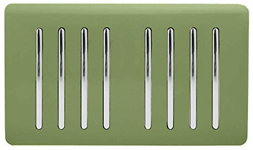 Trendi 8 Gang 1 Way Artistic Modern Glossy 10 Amp Rocker Tactile Light ...