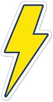 Amazon.com: Ziggy Style Flash Red Lightning Vinyl Waterproof Sticker ...