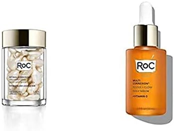 Amazon.com: RoC AM to PM Glow + Smooth Serum Bundle: RoC Vitamin C ...