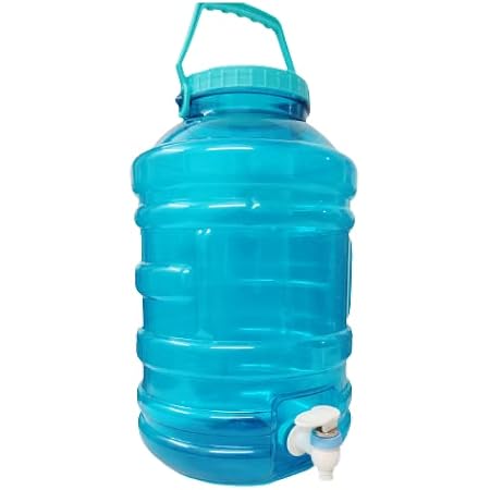 PureAction, 10L Plastic Water Dispenser Combo Bottle Can with Handle ...