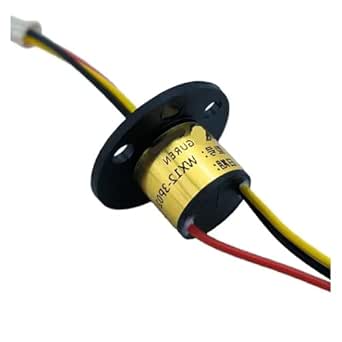 Conductive slip ring 3-way 2 amp OD12.4mm can transmit signal : Amazon ...