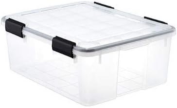 Amazon.com - IRIS USA 30 QT Weathertight Gasket Storage Box with ...