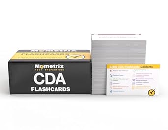 CDA Exam Study Cards: Test Prep and Practice Test Questions for the ...