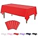 Amazon.com: Kopokita 6PCS Red Plastic Tablecloths 54 x 108 Inch ...