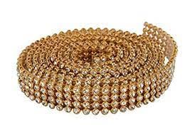 10 line Jewelly Making Stone Lace(Golden) 1 Meter : Amazon.in: Home ...