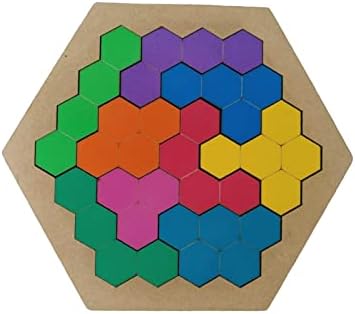 Buy Wooden Hexagonal/Honey Bee Puzzle - Multicolor Online at Low Prices ...