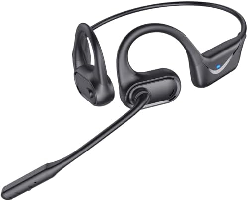Amazon.com: Gixxted Open Ear Headphones with Mic, Bluetooth Headset with Microphone, Dual ...