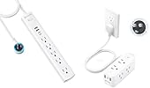 Amazon.com: TROND 360° Rotating Flat Plug Power Strip, 6 Widely Spaced ...