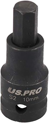 M10 x 55mm 1/2” Drive Short Impact Impacted Allen Hex Key Socket ...