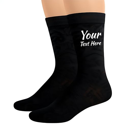 Amazon.com: SonaGear Custom Mens Socks. Personalized Groomsmen Socks ...