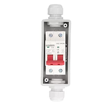 2P Miniature Circuit Breaker, DC 1000V 20A IP65 Waterproof Solar ...