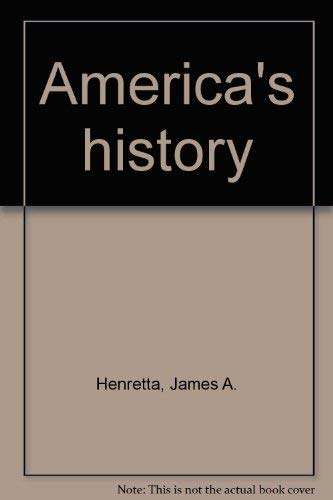 America's history: Henretta, James A.: 9780256035445: Amazon.com: Books