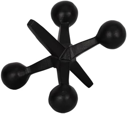 Amazon.com: Black Metal Jacks Decorative Object – Abstract Sculpture ...