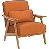 Amazon.com: OAKHAM Mid Century Modern Accent Chair, Single Fabric ...