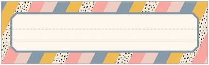 Carson Dellosa We Belong Nameplate Set, 36 Boho Name Plates for Desk ...