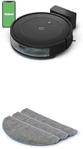 Amazon.com: iRobot Roomba Essential 掃地機器人和拖把組合 (Y0140) - 吸塵器和拖把 附正版基本機器人可水洗拖把墊,3 件組 : 居家與廚房