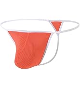 JINSHI Men's Thong Underwear Sexy Ice Silk Glossy G String Male ...