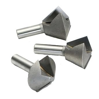 EasyBuy India 3pcs 1/2 Inch Shank Bit Bird's Mouth Router Bit Set ...