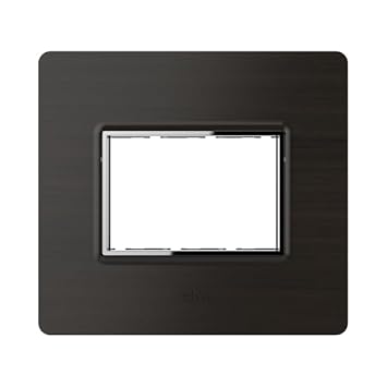 Modular switch board Plate, Black Chrome - Pack of 1|2 Module Switch ...
