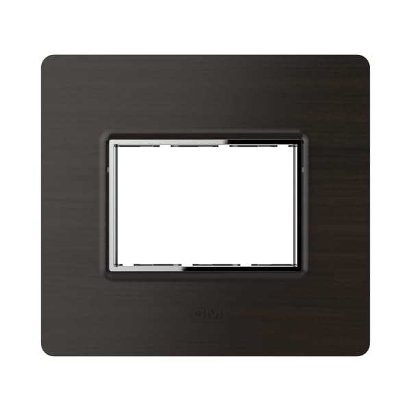Modular switch board Plate, Black Chrome - Pack of 1|2 Module Switch ...