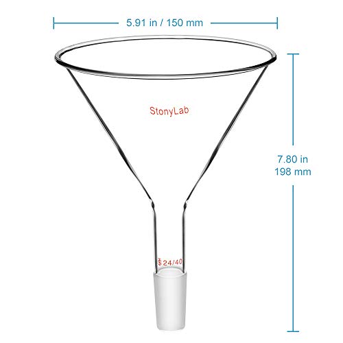 Snapklik.com : StonyLab Glass Short Stem Powder Funnel