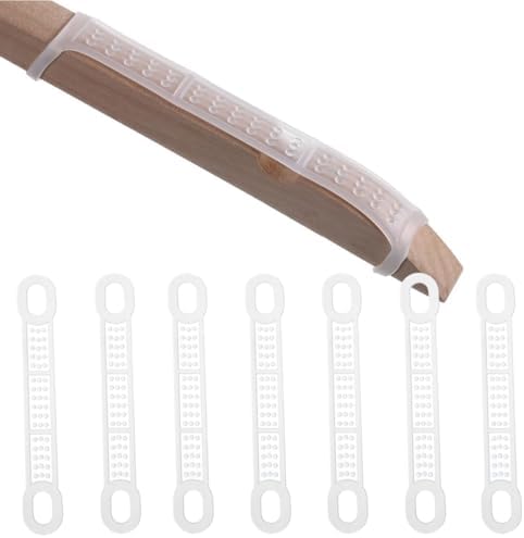 30 Pcs Clear Non-Slip Rubber Clothes Hanger Grips Clothing Hanger ...