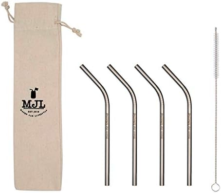Amazon.com: Cocktail Straws Short Small Mini Straw Reusable Metal ...