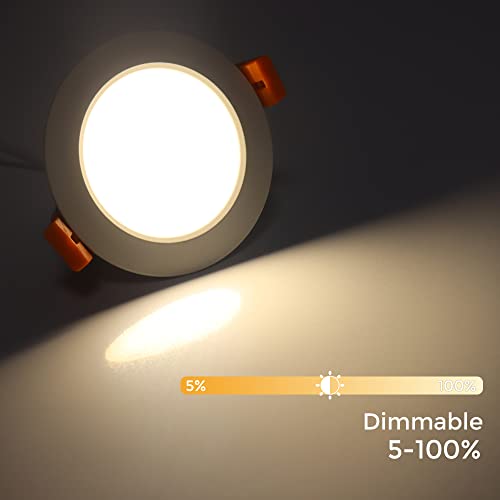 Snapklik.com : 3 Inch LED Recessed Lighting Dimmable Downlight, 5W (40W ...