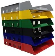 Amazon.com: Set of 2 Stacking Letter Trays including Riser Rods ...