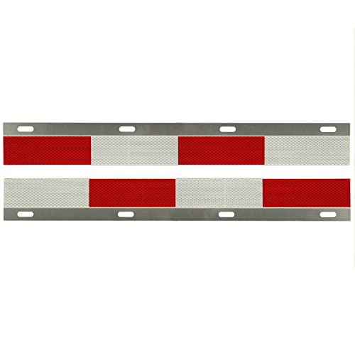 Snapklik.com : Mud Flap Reflector Aluminum 24x3 For Semi Truck And Semi ...