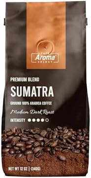 Amazon.com: Aroma Select Sumatra Blend, café arábica molido, tostado ...