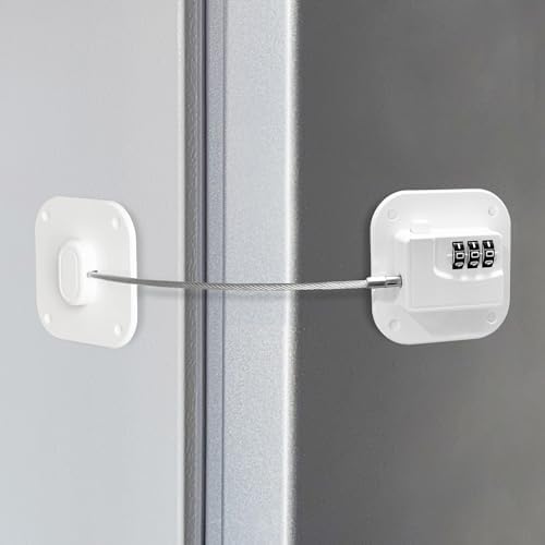 Fridge Lock, Refrigerator Lock, Combination Lock, Heavy Duty Adhesive ...