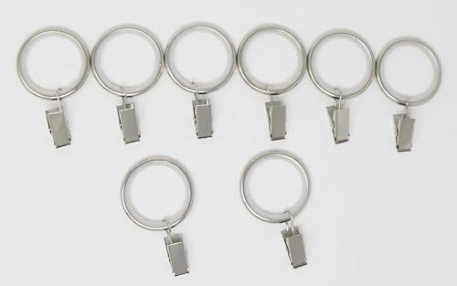 Amazon.com: Urbanest 1.25" Quiet Smooth Drapery Curtain Rod Rings for 1 ...