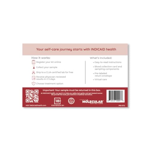 Buy INDICAID Health Diabetes Test Kit - Test for Glycated Hemoglobin ...