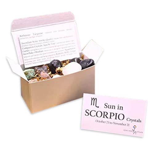 Amazon.com: SCORPIO Gemstone Kit Sun in Scorpio Crystal Kit Healing ...