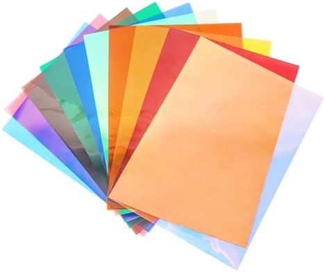 Amazon.com: 10Colors Bundle Pack Colorful Transparent Window Film Self ...