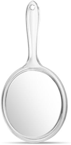 Amazon.com: Dimeho Handheld Mirror 4.5 Inch Double-Sided Hangable Hand ...