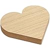 Amazon.com: 4 Pack 6 Inch Thick Wood Heart Wooden Block Unfinished MDF ...