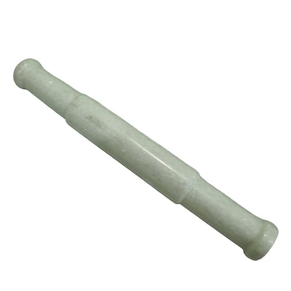 Buy AAYAT EMPORIYAM Marble Rolling Pin Roller Thick, Wood Belan,Roti ...