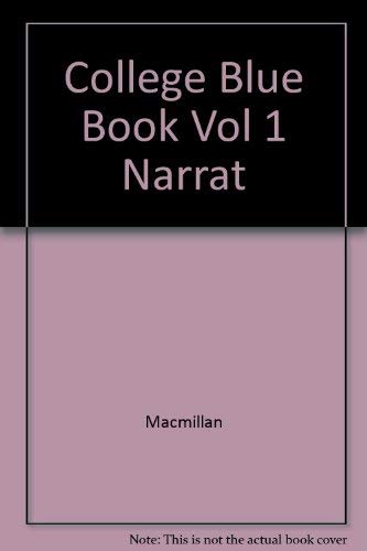 College Blue Book Vol 1 Narrat : Macmillan: Amazon.in: Books