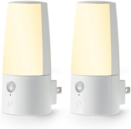 Dawnrise Always On Night Lights Plug into Wall, Motion Sensor ...
