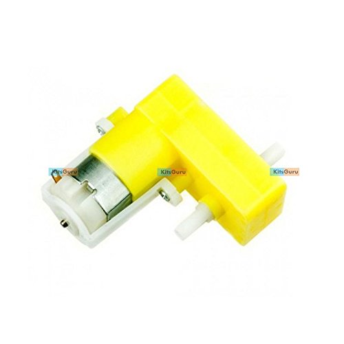 KitsGuru (2Pc) L Shaped BO Motor Single axis Gear Motor Speed Ratio 1: ...