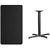 Amazon.com - Flash Furniture Stiles 24'' x 42'' Rectangular Black ...