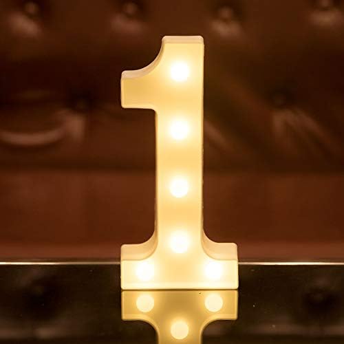 LED Number Lights Sign Light Up Number Lights Sign for Night Light ...