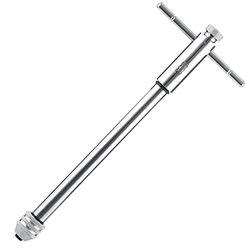 QISF Adjustable Ratchet Tap WrenchLengthen T-Handle Threading Wrench ...