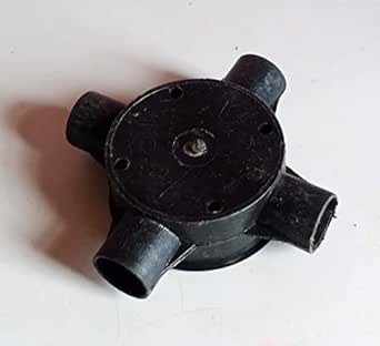 Electrical Junction Box 4 Way (1)" Height - 35 mm (Black) (3 Pcs ...