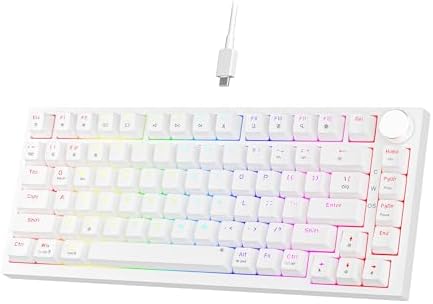 NEWMEN GM326 Wired Gaming Keyboard,75% Percent TKL Hot Swappable ...